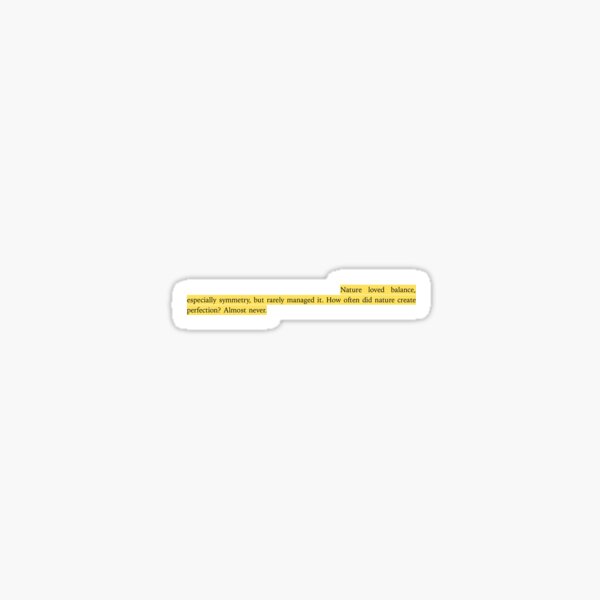 "Alone With You in the Ether by Olivie Blake Quote Highlight" Sticker ...