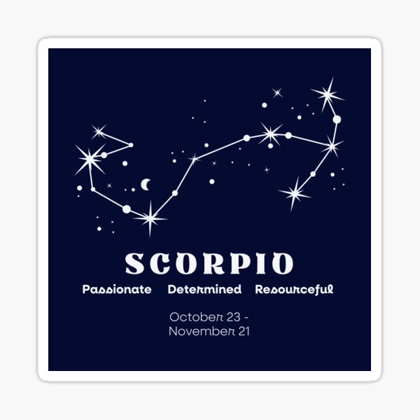 "Zodiac Series: Scorpio" Sticker for Sale by dobermechdesign | Redbubble