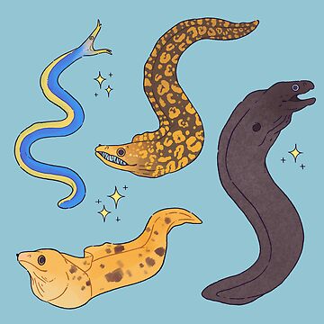 "Happy Eels" Sticker for Sale by gh0stsh4rk | Redbubble