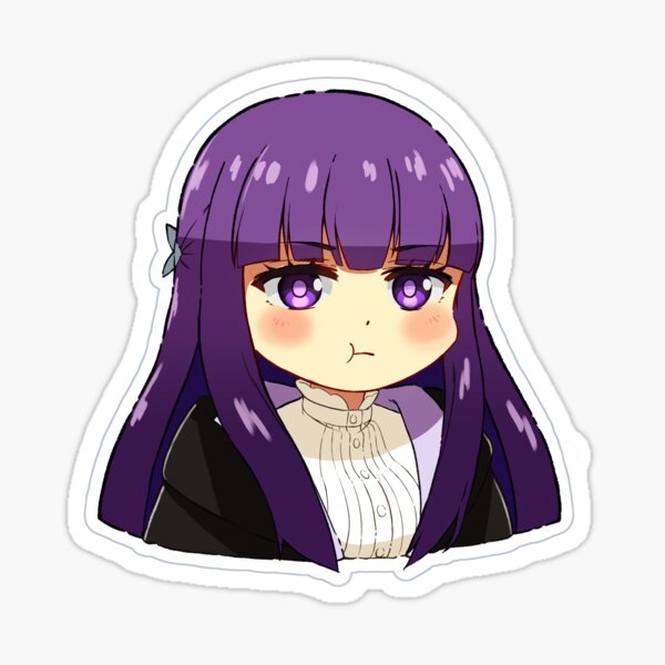 "Pouting fern - Frieren: Beyond Journey's End Sticker" Sticker for Sale ...