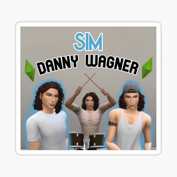 "Sim Danny Wagner" Sticker for Sale by Betty Gaffney | Redbubble