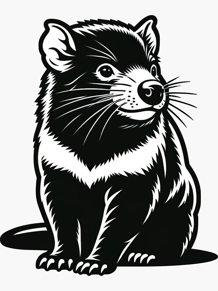 "Tasmanian Devil" Sticker for Sale by theGoldenSmudge | Redbubble