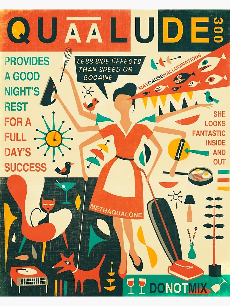 "Q IS FOR QUAALUDE" Poster by JazzberryBlue | Redbubble