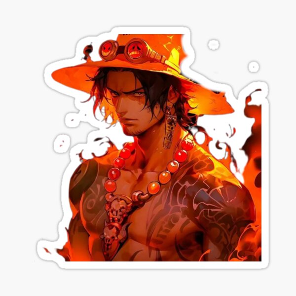 "Ace Fire" Sticker for Sale by Anime8kbuy | Redbubble