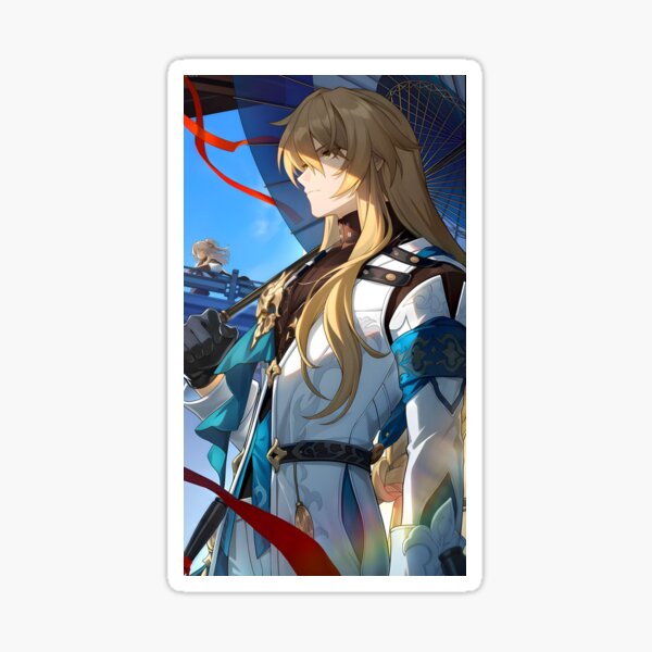 "luocha honkai star rail" Sticker for Sale by AugusteGfz | Redbubble