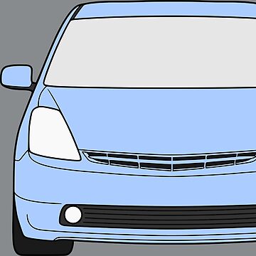 "Toyota Prius 2003-2009 light blue" Sticker for Sale by EdimDesign ...