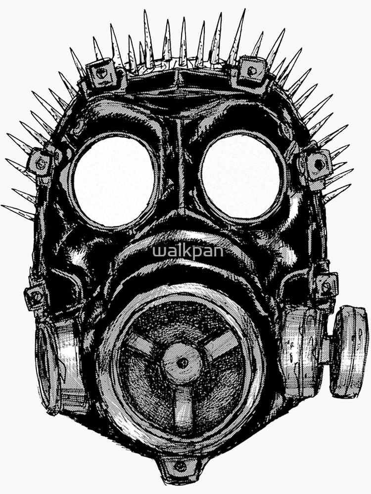 "Kaiman Mask, Dorohedoro " Sticker for Sale by walkpan | Redbubble