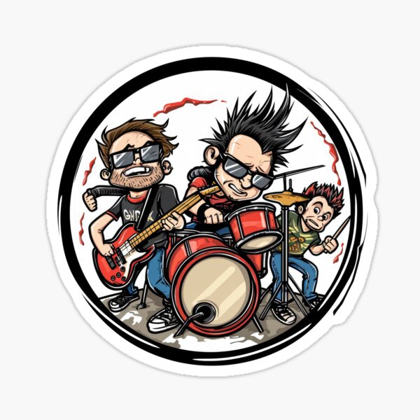 "Rockin' Rascals: Animated Band Ensemble" Sticker for Sale by Sventek ...
