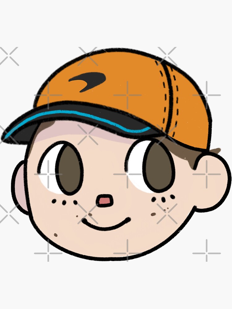 "Oscar Piastri Chibi" Sticker for Sale by plutosdoodles | Redbubble