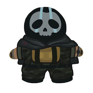 "Chibi Simon “Ghost” Riley " Sticker for Sale by malefickonig | Redbubble