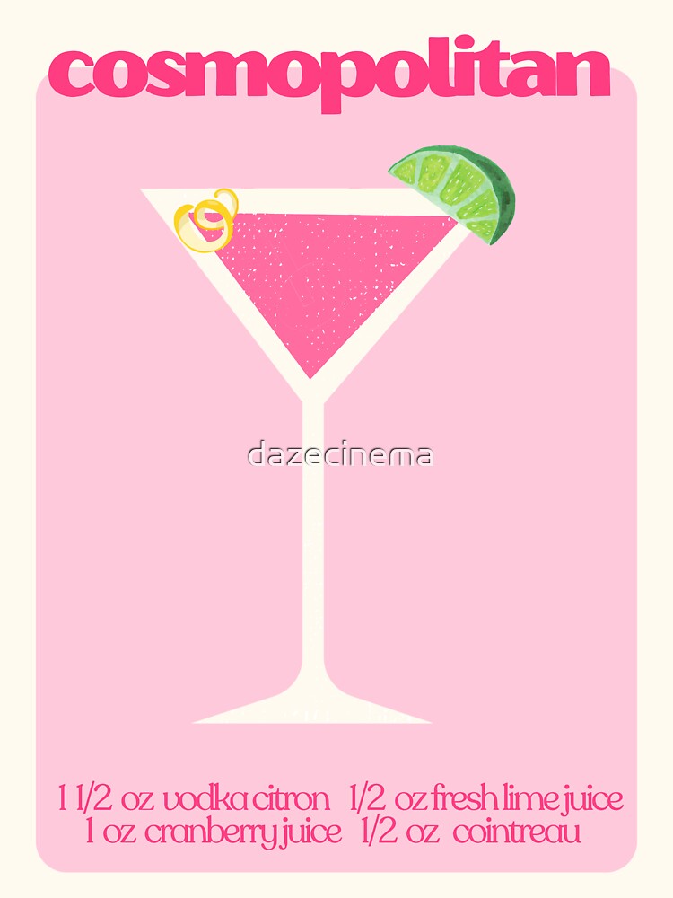 "Cosmo Cocktail" Sticker for Sale by dazecinema | Redbubble