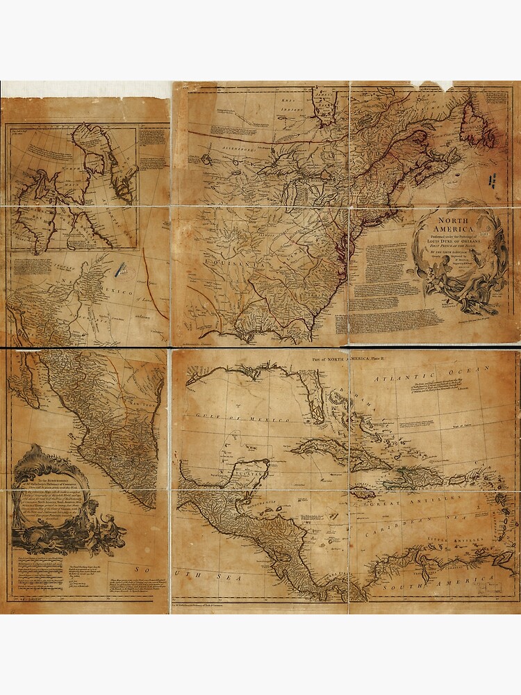 "Map of North America (1752)" Poster for Sale by allhistory | Redbubble