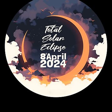 "Stunning Solar Eclipse, Total Solar Eclipse Astronomy Art" Sticker for ...