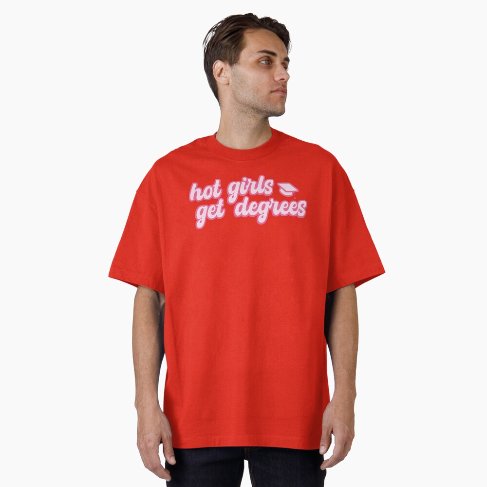 "Hot girls get degrees" Sticker for Sale by StegoStego | Redbubble