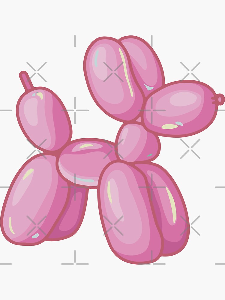 "Balloon Dog Light Pink" Sticker for Sale by maura41 | Redbubble