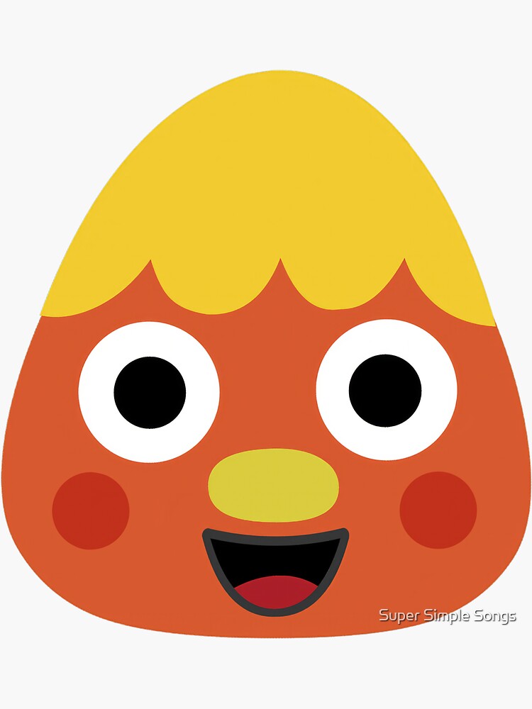 "Noodle & Pals | Kernel Face" Sticker for Sale by Super Simple Songs ...