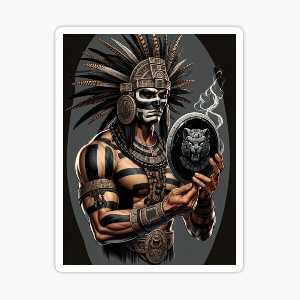 " Tezcatlipoca, the smoking mirror Aztec God of the Night" Sticker by ...