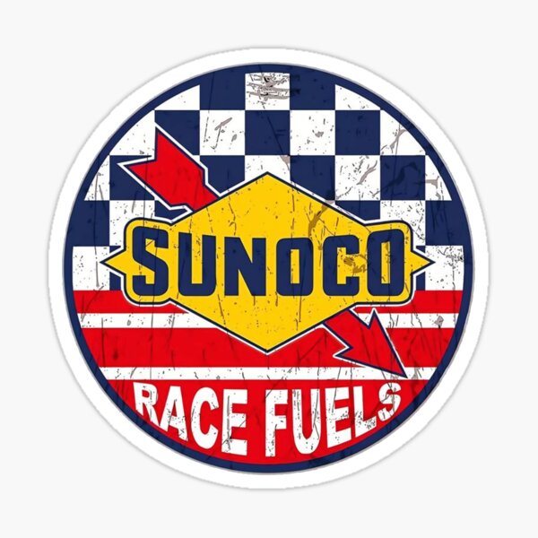 "Vintage Sunoco Race Fuels Sign" Sticker for Sale by designdog | Redbubble