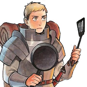 "Dungeon Meshi Laios Sticker" Sticker for Sale by cow-goes-moo | Redbubble