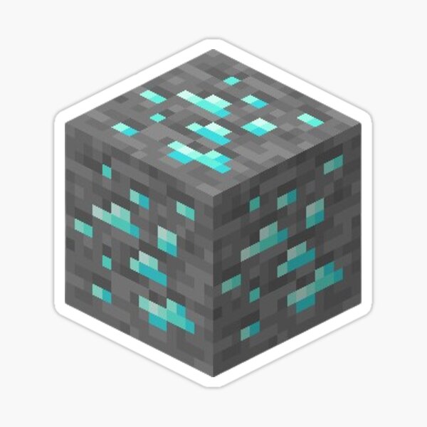 "Minecraft Diamond Ore Stickers + More!" Sticker for Sale by BoomStickz ...