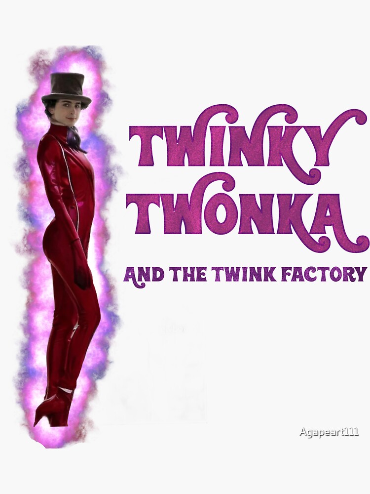 "Wonka timothee chalamet meme" Sticker by Agapeart111 | Redbubble