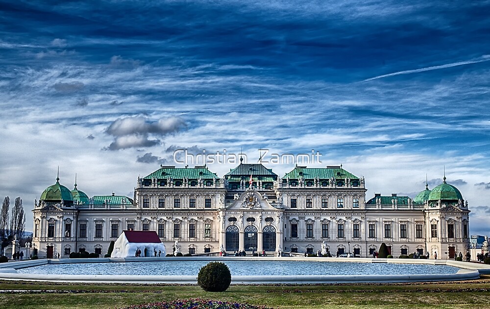 "The Belvedere Palace - Vienna" by Christian Zammit | Redbubble