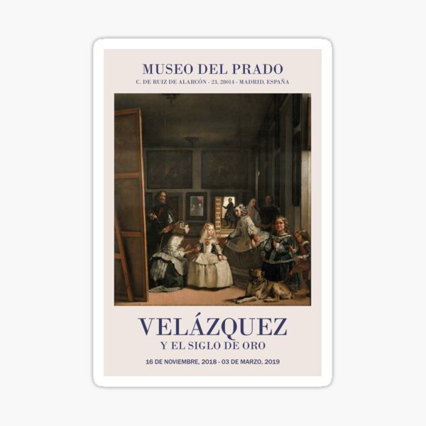 "Diego Velázquez Museum Exhibition" Sticker for Sale by CreatologyLab ...