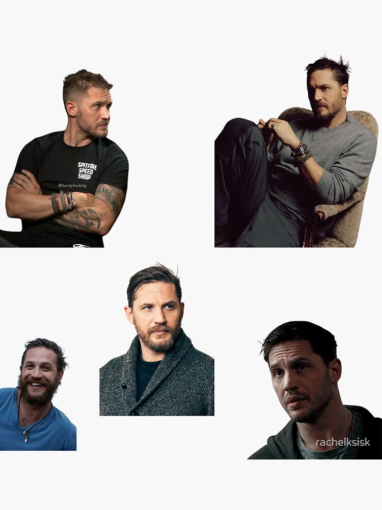 "Tom Hardy Sticker Pack" Sticker for Sale by rachelksisk | Redbubble