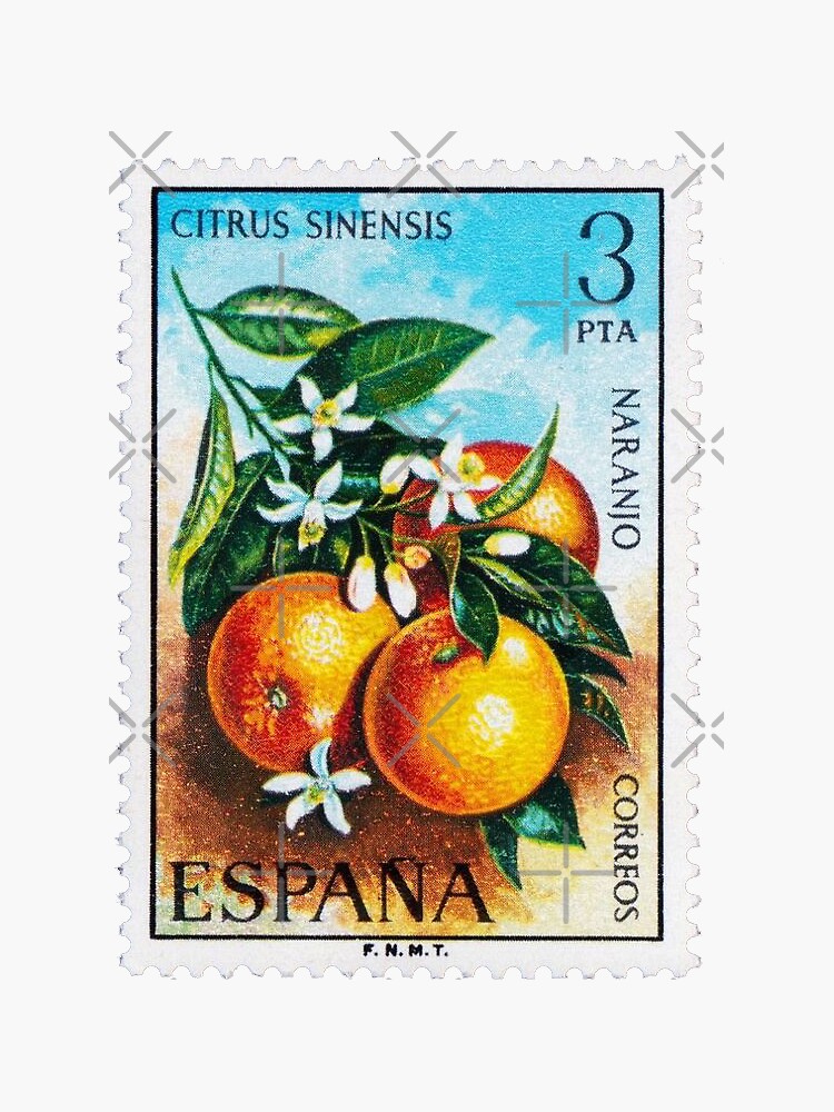 "Vintage Spain Stamp" Sticker for Sale by abbymoriartyy | Redbubble
