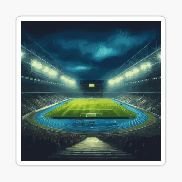 "Lights of hope in the stadium" Sticker by Gacram | Redbubble
