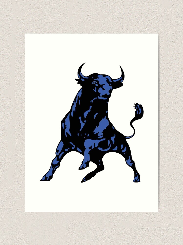 "Blue Bull" Art Print for Sale by Thelittlelord | Redbubble