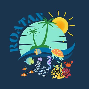 "Roatan Dive" Sticker for Sale by AnulaArt | Redbubble