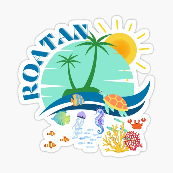 "Roatan Dive" Sticker for Sale by AnulaArt | Redbubble