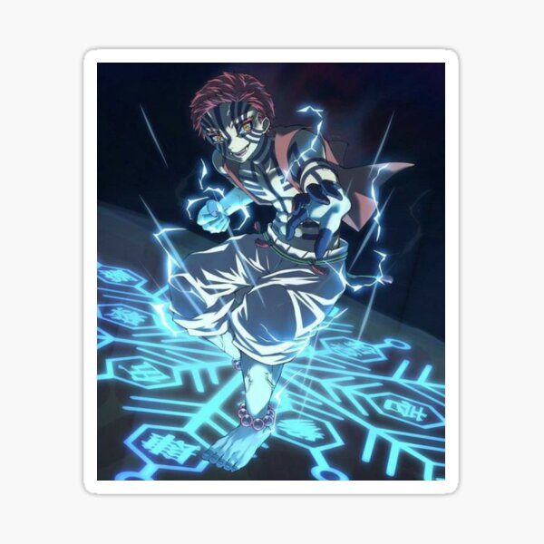 "Akaza" Sticker by Houssineprite12 | Redbubble