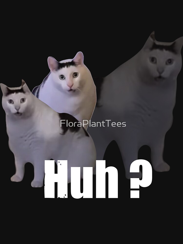 "Huh Cat Meme" Essential T-Shirt for Sale by FloraPlantTees | Redbubble