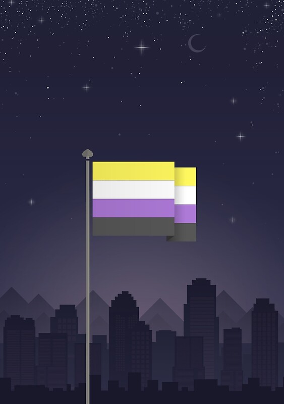 "Non-Binary" by FunFlags | Redbubble