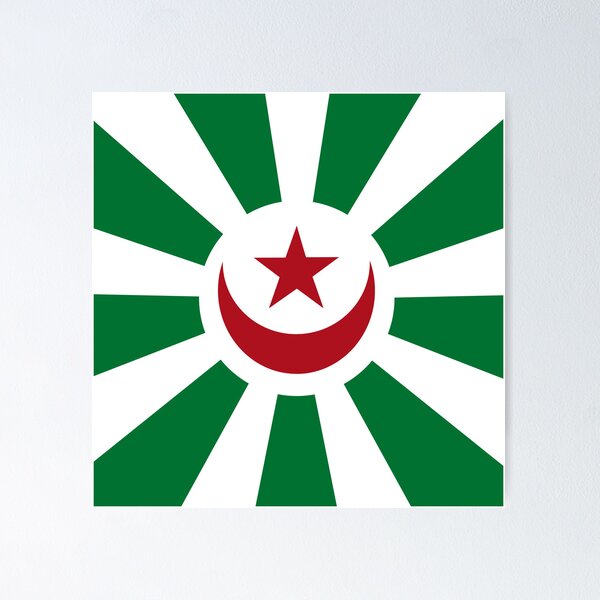 Poster avec l'œuvre « Mouloudia Club d'Alger » de l'artiste Muss 86 ...