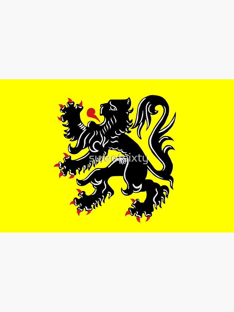 "Flanders Flag Belgium " Sticker by sweetsixty | Redbubble
