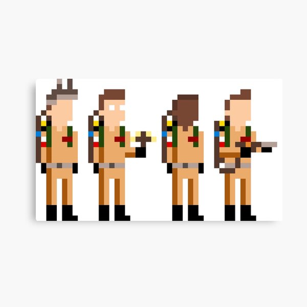 "Ghostbusters Pixel Art" Canvas Print by Crampsy | Redbubble