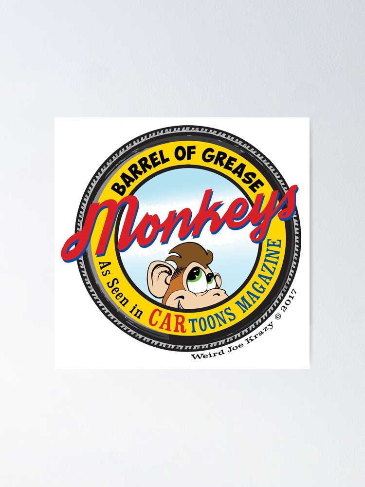 "Grease Monkey Retro Tire Logo" Poster for Sale by Joe5art | Redbubble