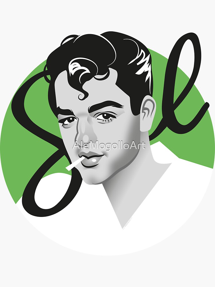 "Sal Mineo" Sticker for Sale by AleMogolloArt | Redbubble
