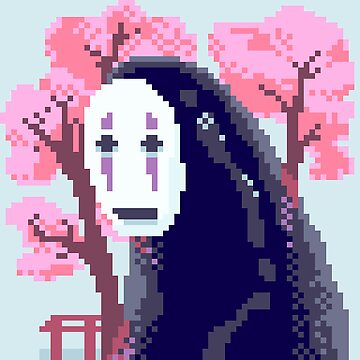 "Pixel art Noface" Sticker for Sale by Loafofcake | Redbubble