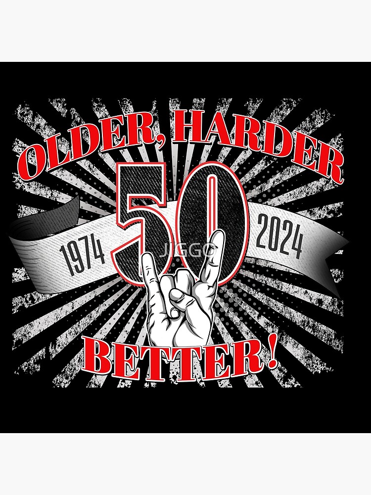 "50th birthday of a metal fan, rocker or motorcyclist" Greeting Card ...