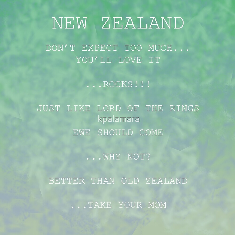 "FOTC (New Zealand Posters)" by kpalamara | Redbubble