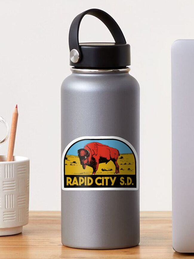 "Rapid City South Dakota Vintage Style Decal" Sticker for Sale by zsonn ...
