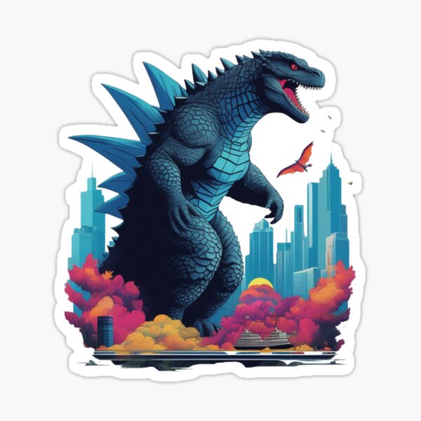 "godzilla minus one dinosaur" Sticker for Sale by ascendiatee | Redbubble