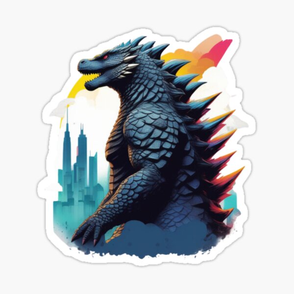 "godzilla minus one dinosaur" Sticker for Sale by ascendiatee | Redbubble
