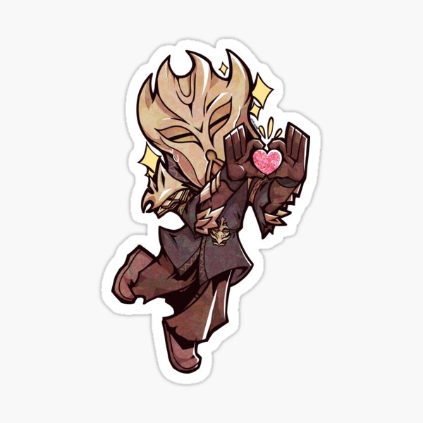 "Cutesy Miraak" Sticker for Sale by VenaCoeurva | Redbubble