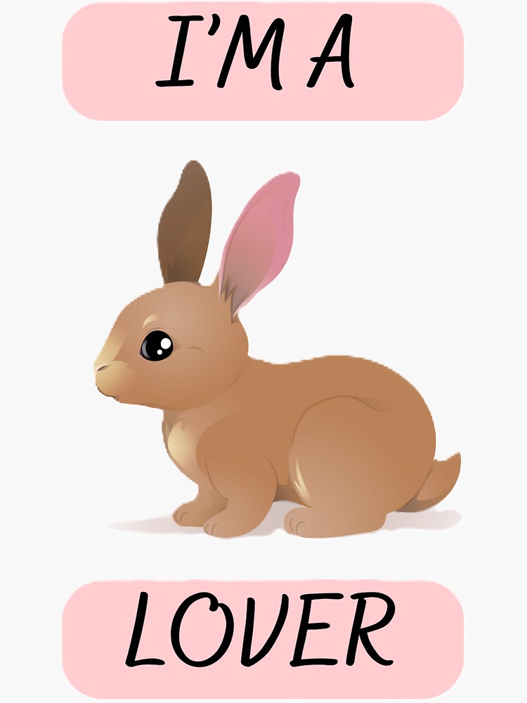 "Furry Love: Charming Design with Bunny and the Phrase I'm a Rabbits ...