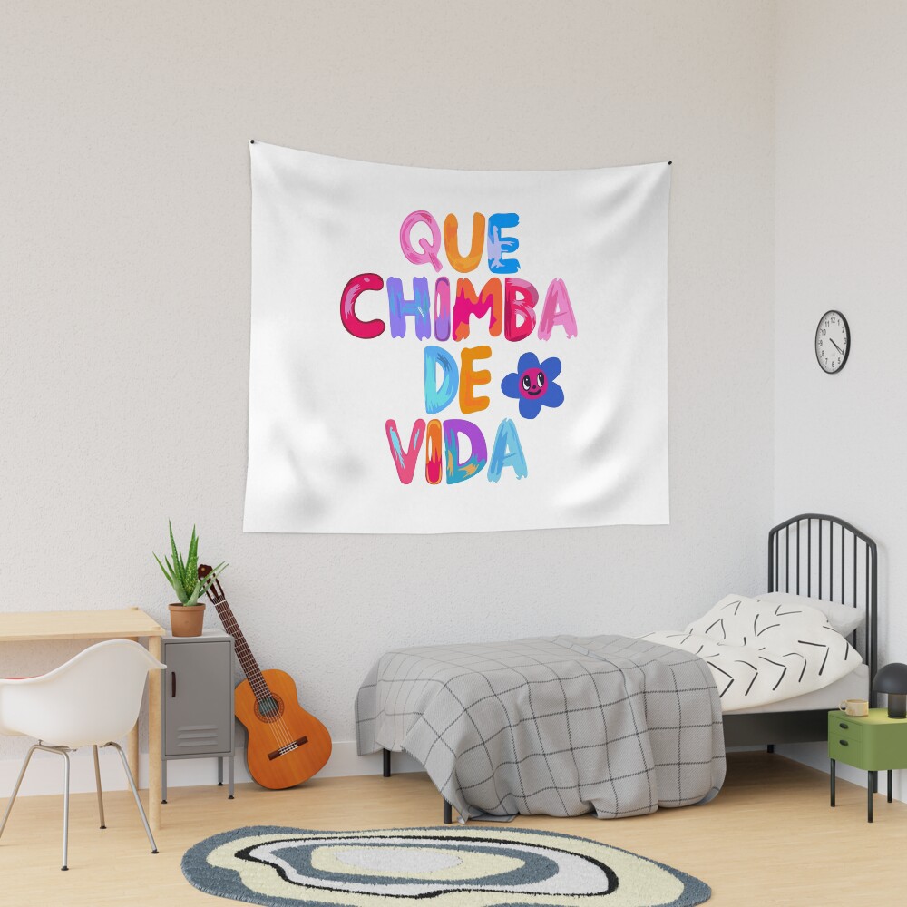 "KarolG Que Chimba De Vida Colorful Text Design" Poster for Sale by ...